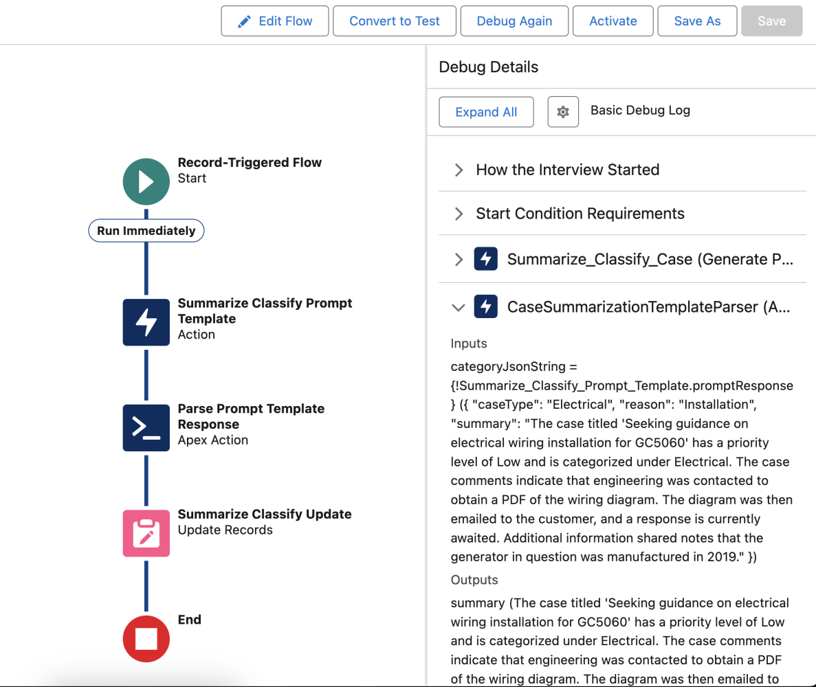 Using Prompt Builder, Flows, and Apex to Summarize and Classify Cases Faster | Salesforce ...